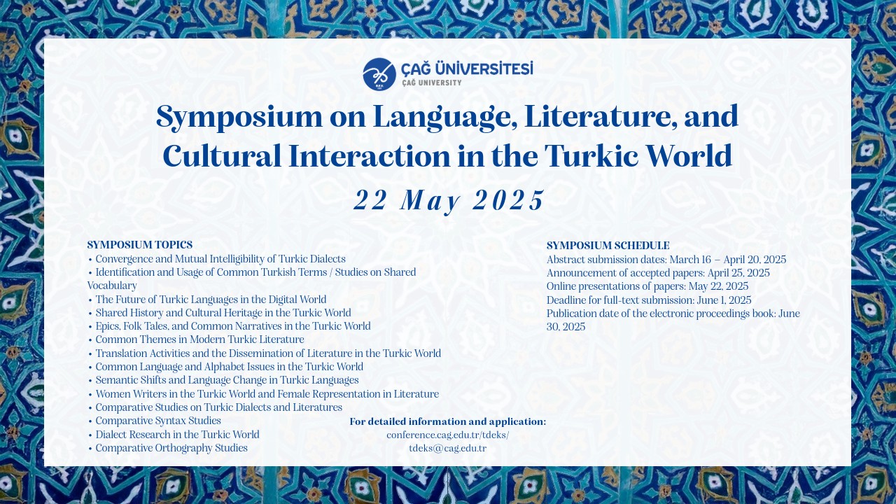 Symposium on Language, Literature, and Cultural Interaction in the ...